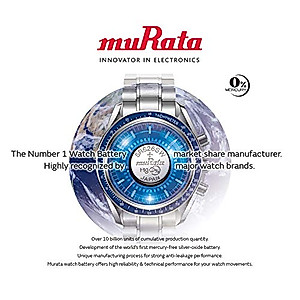Murata 381/391 Battery SR1120/W/SW 1.55V Silver Oxide Watch Button Cell (5 Batteries)