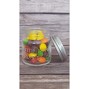 Sunshine Mason Co. Mini Mason Jar Shot Glasses with Metal Lid 2 Oz with Dessert Spoons, 6 Pieces