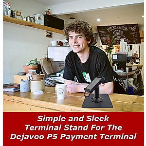 Dejavoo P5 Low Profile Freestanding Swivel and Tilt Stand with Square Plate