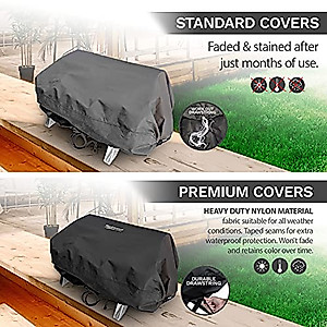 Table Top Grill Cover for Smoke Hollow 205 PT300B - Outdoor Use, Heavy Duty, Waterproof, Drawstring Design by Redwood Grill Supply