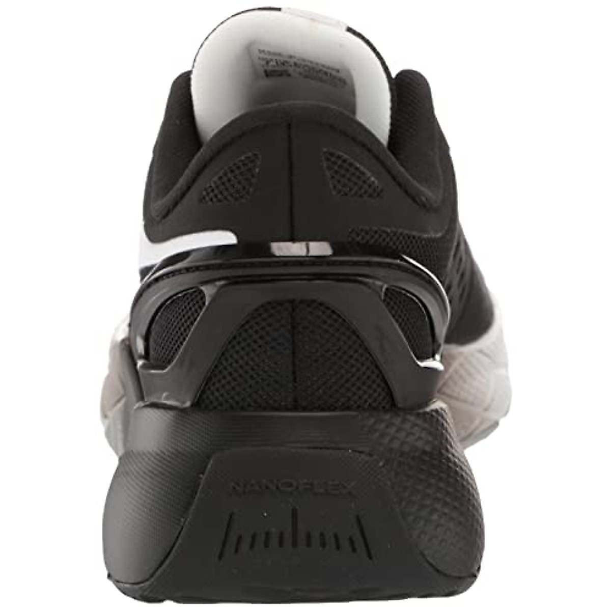 Reebok Women's Nanoflex Cross Trainer, Black/White/Pure Grey, 8.5