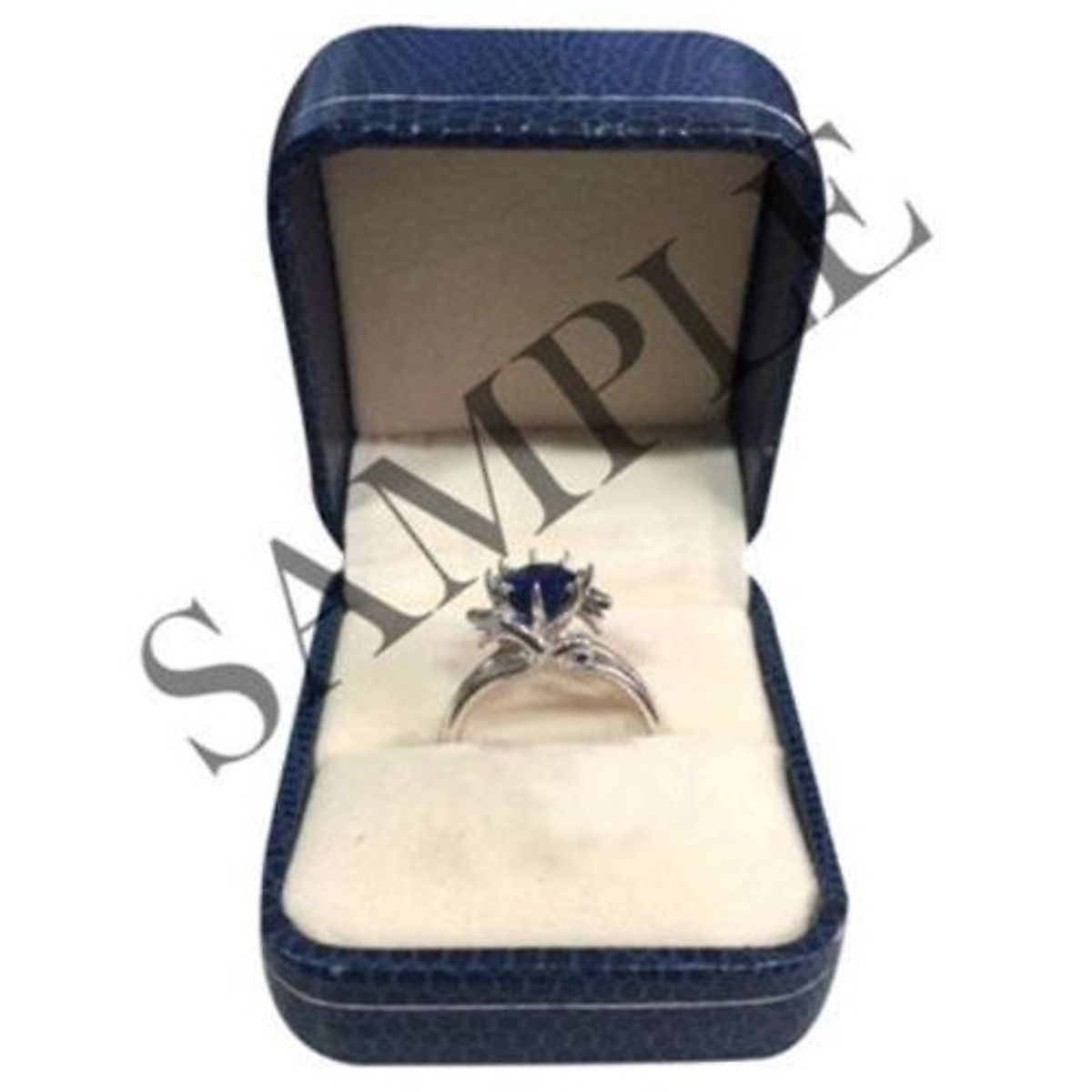 New Attractive 3.00ct Princess Cubic Diamond 10k WG Engagement-Wedding Ring+Gift