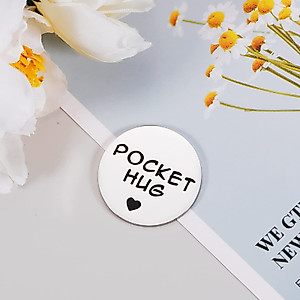 Inspirational Gifts for Women Men Pocket Hug Token for Friends Long Distance Relationship Gifts Blue Collar Gifts for Men