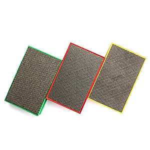 Diamond Hand Polishing Pads 3-Pcs Set for Glass Granite Marble Concrete Stone Sanding and Polishing