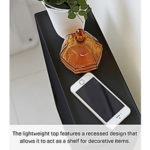 Yamazaki Home Bathroom Tissue Storage Stand | Steel | Toilet Paper Stocker, One Size, Black