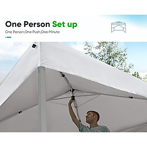 Quictent Privacy 8x8 Pop up Canopy Tent with Sidewalls and Roll-up Ventilated Windows, One Person Setup, Easy Outdoor Commercial Gazebo Shelter Enclosed Waterproof, Bonus 4 Sandbags