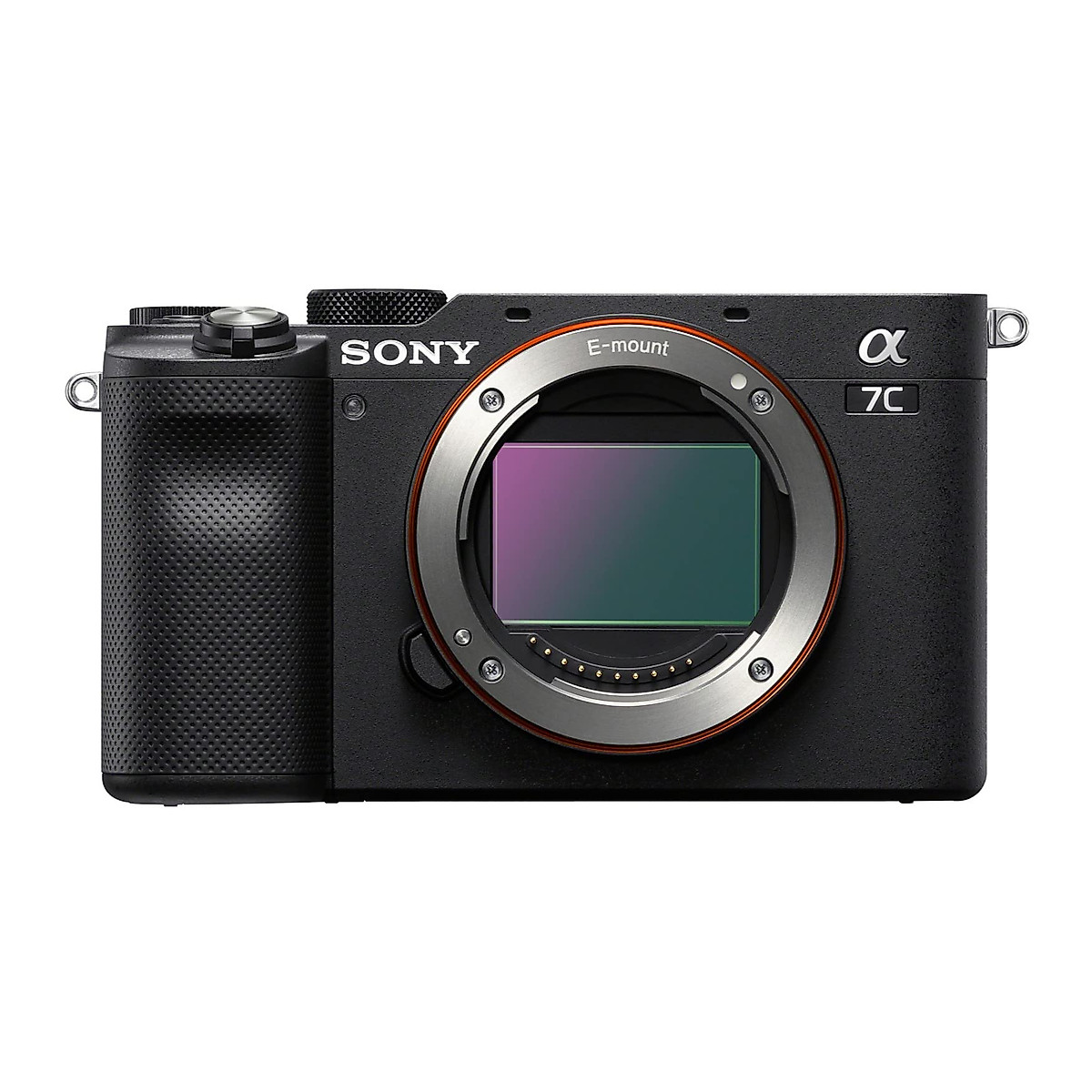 Sony Alpha a7C Full-Frame Compact Mirrorless Camera Body (Black) Bundle with Battery and Dual Charger (2-Pack),Gadget Bag with Accessory and Cleaning Kit, Software Suite and Memory Card (5 Items)