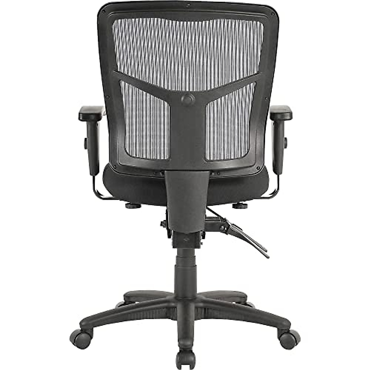 Lorell Ergomesh Chair, Mesh Back/Black Fabric Seat