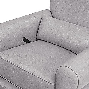DaVinci Ruby Recliner and Swivel Glider in Misty Grey, Greenguard Gold Certified