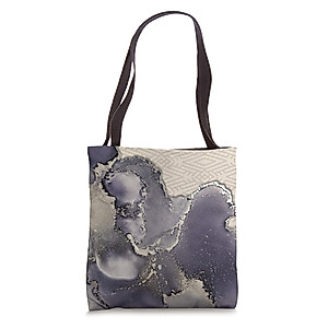 Southwestern Storm Modern Art Alcohol Ink Distressed Pattern Tote Bag
