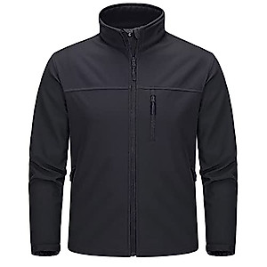 MAGCOMSEN Hiking Jacket Men Lightweight Winter Jackets for Men Waterproof Soft Shell Mens Jacket Hunting Jacket for Men Work Jacket