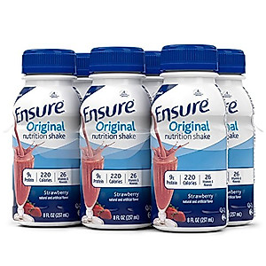 Ensure Original Nutrition Shake, Strawberry, 8 Ounces, 6 Count
