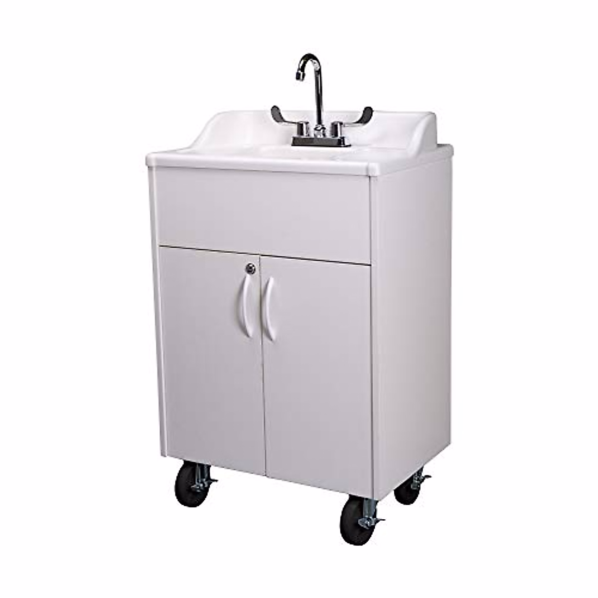 Waterworks Concession Sinks Premier Portable Handwashing Station with Hot Water - White