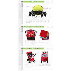 Manito Elegance Beta Stroller Weather Shield/Rain Cover - Purple