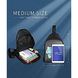 Tesinll DIY Fashion Chest Bag With LED Full-Color Screen,Casual Daypack Backpacks,Fanny Pack,Crossbody Bags for Men.