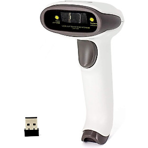 Wireless USB Barcode Scanner,Symcode Handheld Automatic CCD Barcode Scanner Reader 2.4GHz Wireless & USB2.0 Wired, Support Mac OS X, Android, Windows 10 and IOS 9