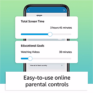 All-new Amazon Fire HD 8 Kids tablet, 8" HD display, ages 3-7, includes 2-year worry-free guarantee, Kid-Proof Case, 32 GB, (2022 release), Blue