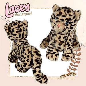 Maison Chic Tooth Fairy Lacey Leopard Tooth Fairy Pillow for Girls w/Book Tooth Pillow for Tooth Fairy Girls Tooth Fairy Gifts for Girls Tooth Fairy Doll