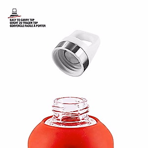 Sigg Star Water Bottle with Silicone, 29 Oz, Scarlet