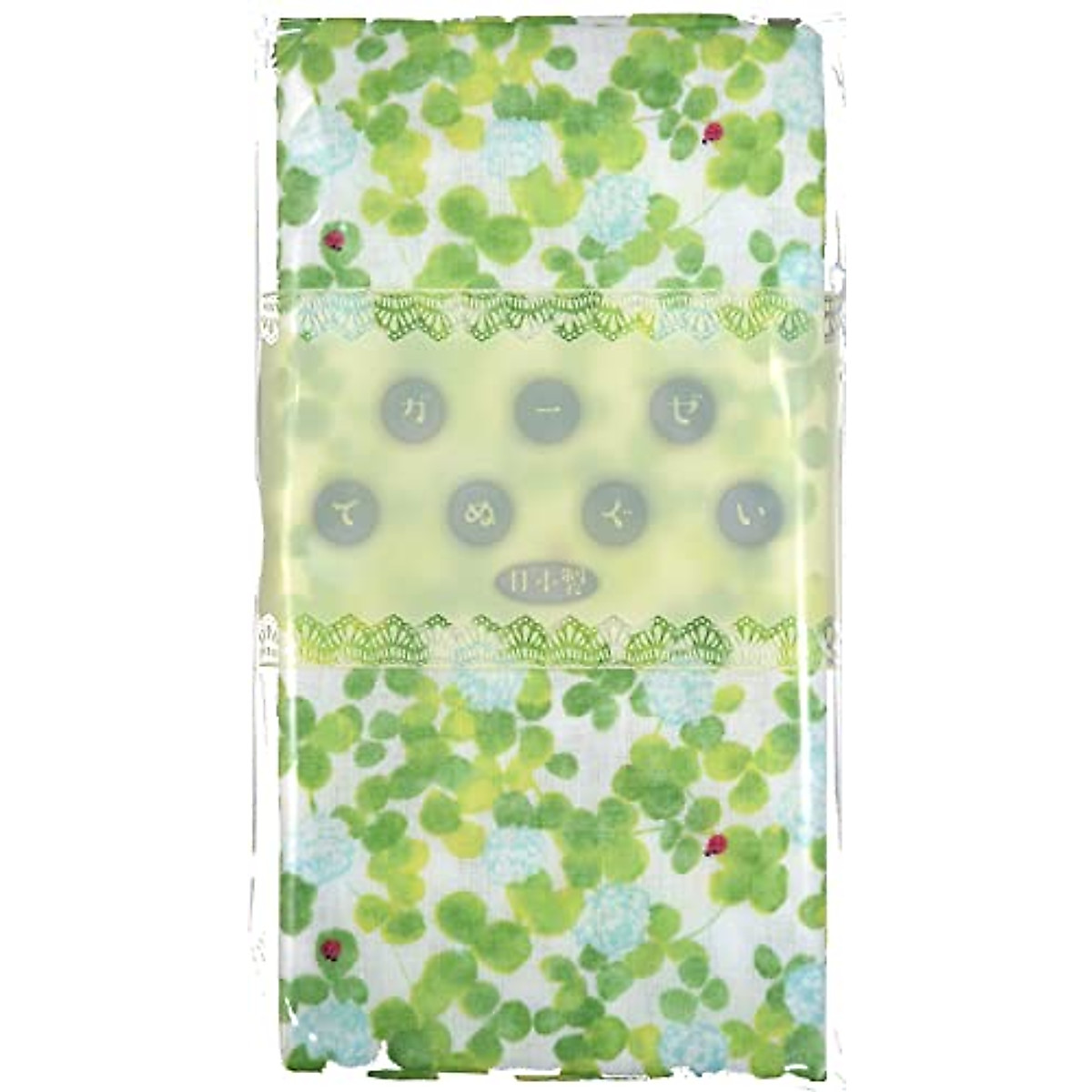 MIKURA Double Gauze Tenugui, Japanese Towel, Clover (Green)