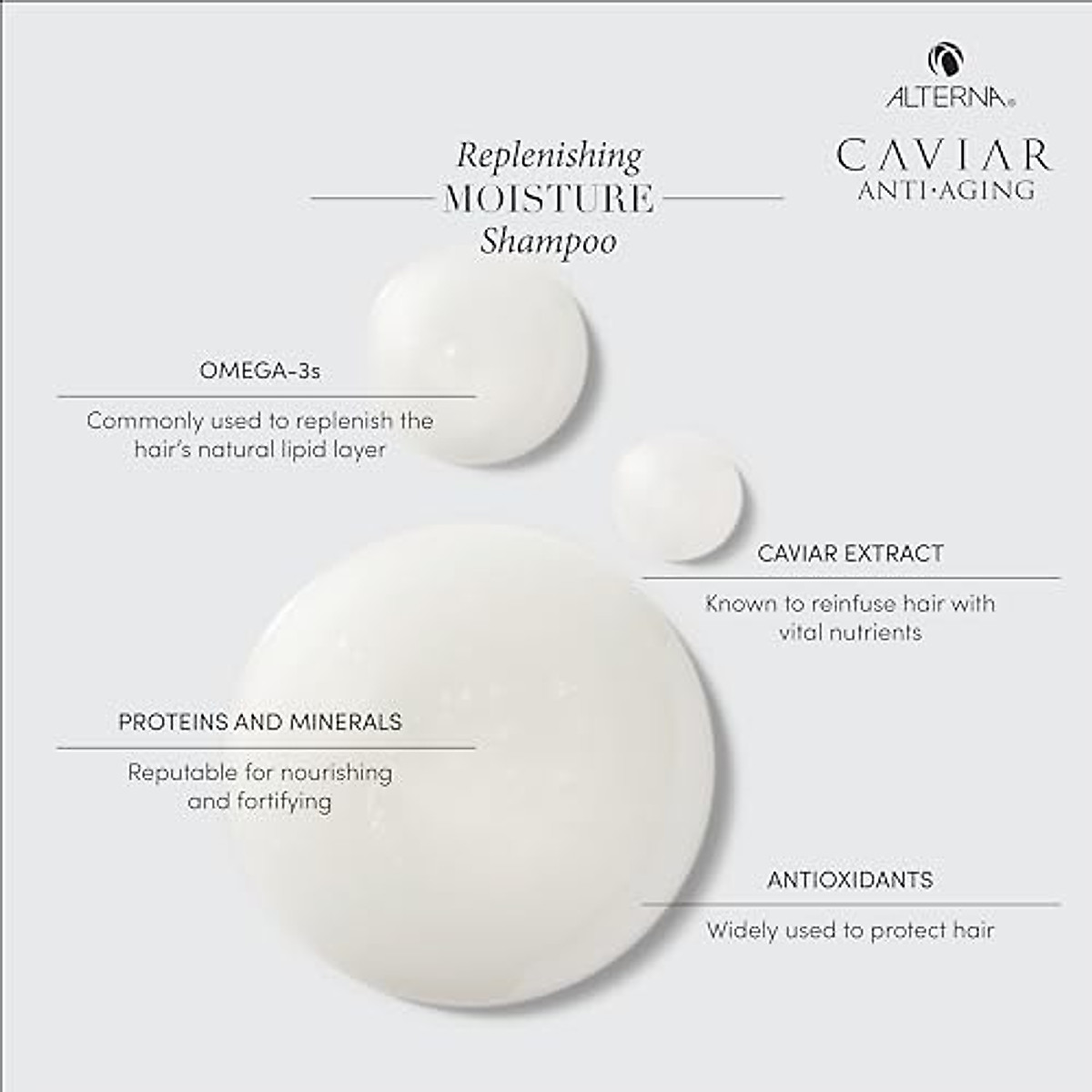 Alterna Haircare Caviar Anti-Aging Replenishing Moisture Shampoo, 16.5 Oz