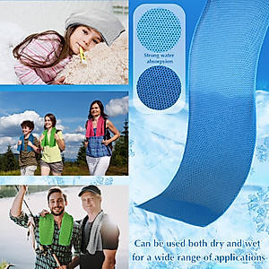 50 Pcs Cooling Towel 40" x 12" Ice Towel Yoga Towel Gym Accessories Cool Hiking Gifts Soft Breathable Chilly Towel for Neck Sport Running Workout Fitness Camping Golf More Activities