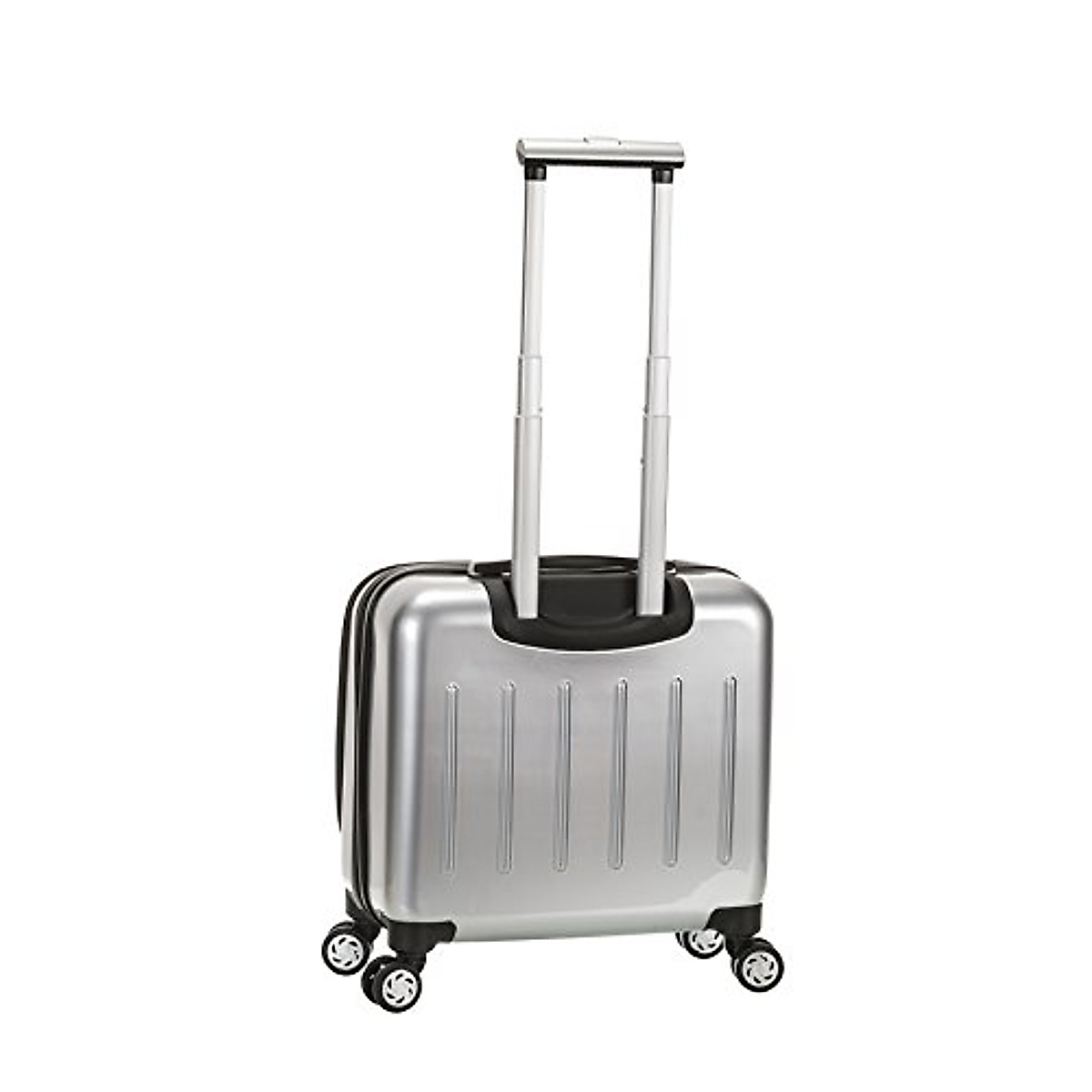 Rockland Revolution Hardside Rolling Computer Case, Silver, Carry-On 17-Inch