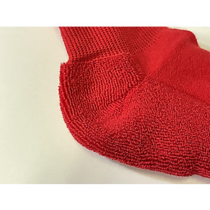 COUVER Youth Kids Sports Quarter Athletic Socks, RED, Size Youth Large