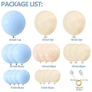 Baby Blue Balloons Garland Kit Pastel Light Arch Different Sizes Baby Shower Qualatex Birthday