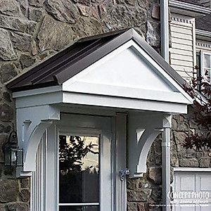 Ekena Millwork BKT05X04X10WG 5 1/4-Inch W x 4 1/2-Inch D x 10-Inch H Wigan Bracket