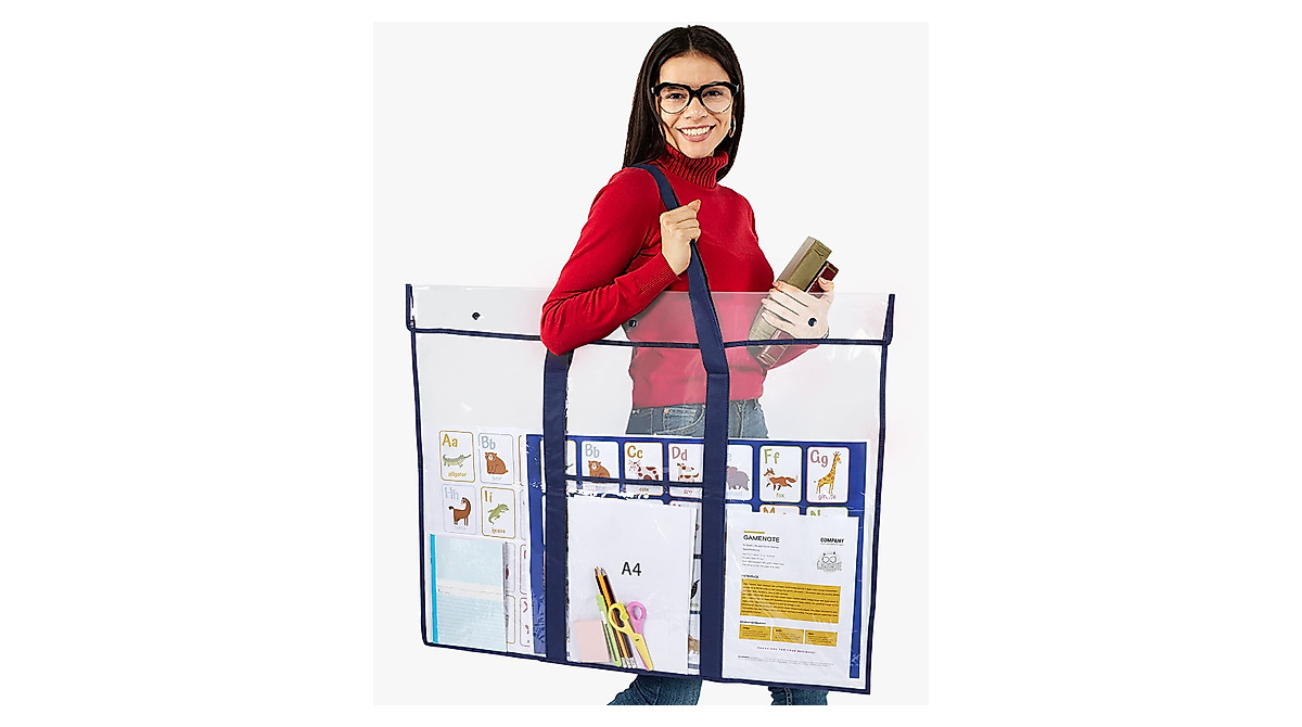 Gamenote 2 Pack Large Poster Storage Bags for Classroom & Art
