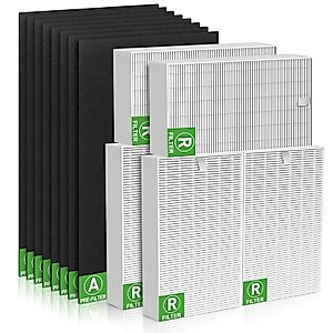 XBGG 6 Pack HPA300 HEPA Filter Replacement for Honeywell Air Purifiers HPA300 Filters, Compatible HPA300 HPA304 HPA200 HPA3300/B HPA5300 HPA8350, Replace HRF-R3 & HRF-AP1 Filter (6 HEPA+8 Pre-Filter)