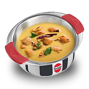 HAWKINS Tri-Ply Stainless Steel Patila/Bhagona/Tope/Sauce Pan, 2 Litre, Silver