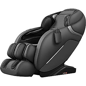 iRest SL Track Massage Chair Recliner, Full Body Massage Chair, Zero Gravity, Bluetooth Speaker, Airbags, Heating, and Foot Massage (Black)