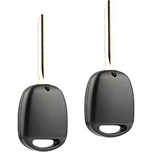 Key Fob Keyless Entry Remote Shell Case & Pad fits 1998-2007 Toyota Land Cruiser / 2008-2009 Toyota FJ Cruiser (HYQ1512V, 89070-60090), Set of 2