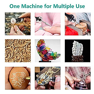 KugobarNe USB Rechargeable Engraving Pen with 35 Bits, Mini Engraver Pen for All Materials, Professional Etcher Engraver Tool, DIY Engraving Pen Cordless for Jewelry Glass Wood Stone Metal (Rose Gold)