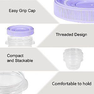 ARNO Twist Top Food Deli Containers Screw And Seal 8.5 OZ Set of 3 BPA Free