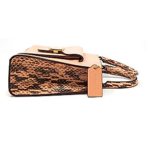 Coach Women's Mini Pepper Crossbody (Pebbled and Snake Embossed Leather - Shell Pink)