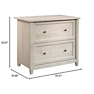 Sauder Edge Water Lateral File, Chalked Chestnut finish