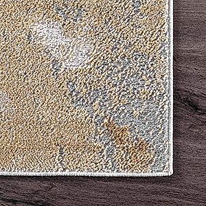 nuLOOM Cyn Contemporary Abstract Area Rug, 3' x 5', Gold