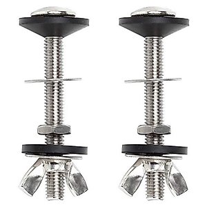 2 Pcs Leaking Toilet Close Coupling Toilet Bolts and Seal Set Toilet Bolt Set to Floor Kit Repair Fixings for Toilet Bidet