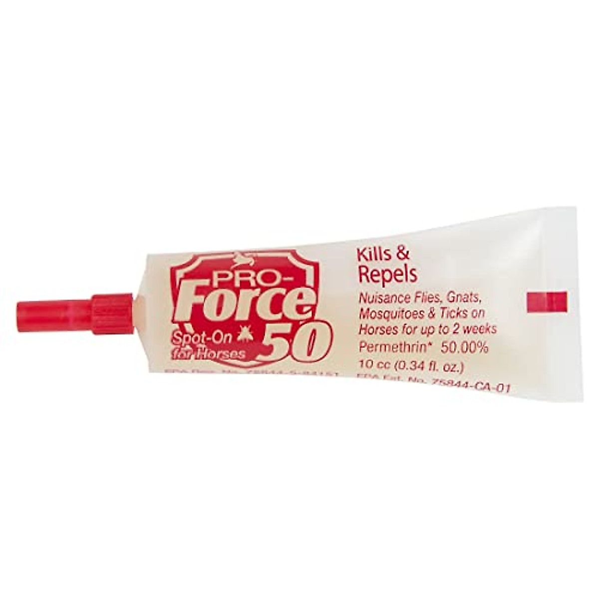 Manna Pro Pro-Force 50 Spot-On Fly Control for Horses, 6 Count