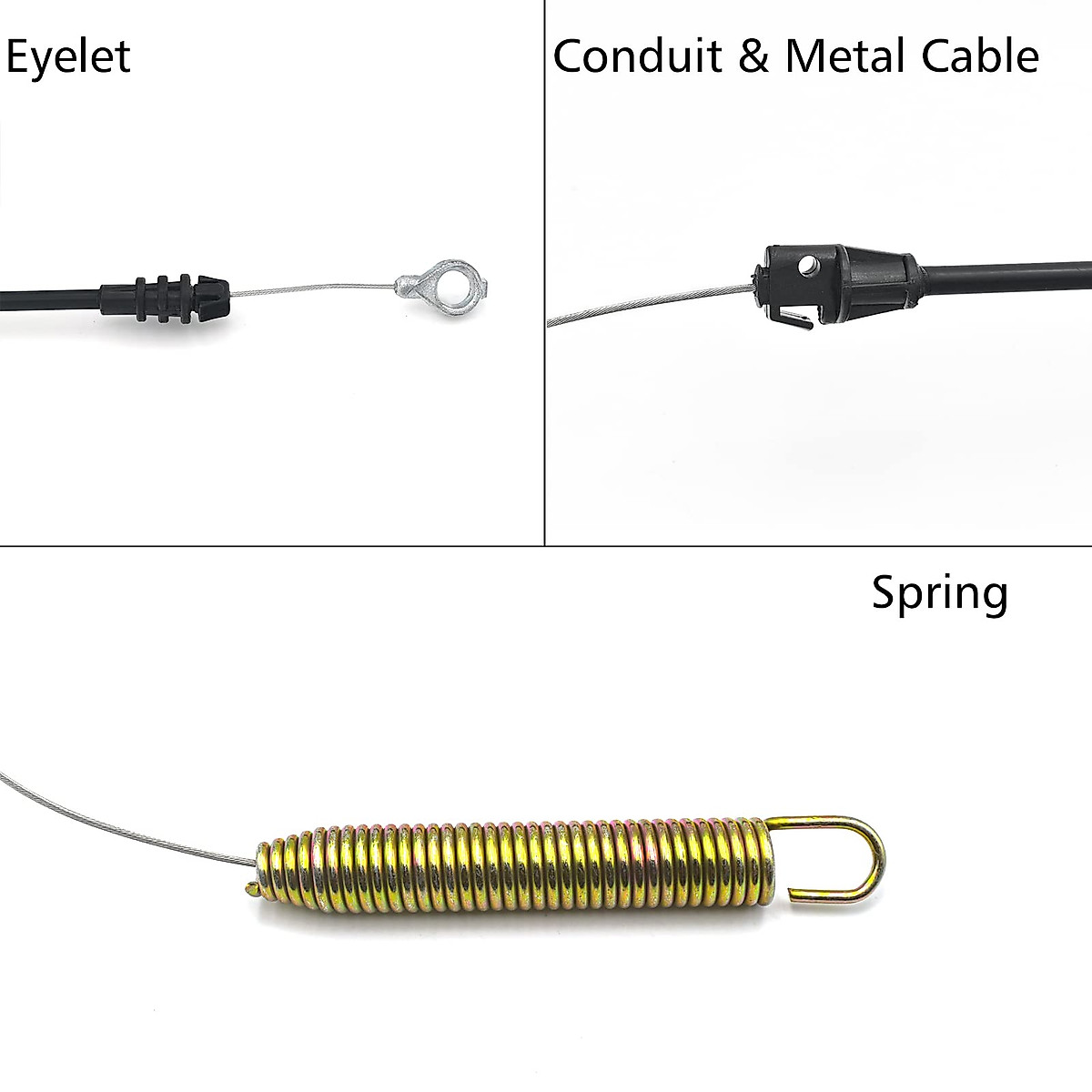 GEARLINTON GY21106 GY20156 Clutch Control Cable for John Deere 42" Deck L100 L110 L118 L111 LA105 LA120 LA125 & X300 Series Riding Lawn Mower Tractor