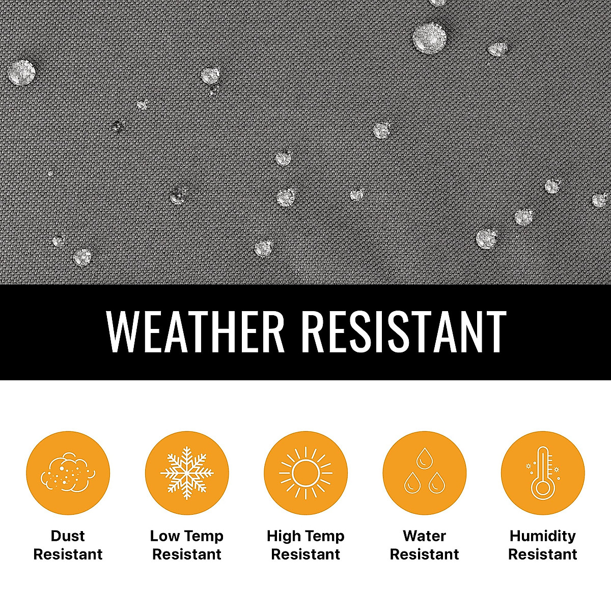 KHOMO GEAR - Patio Table & Chair Set Cover - Durable and Water Resistant Outdoor Furniture Cover, Medium Size