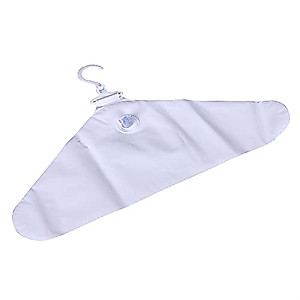 Coat Hanger 5pcs/Pack Inflatable Clothes Hanger Foldable Creative Hanger No Trace Rotatable Clothing Storage Holder Clothes Hanger (Color : 5pcs White)