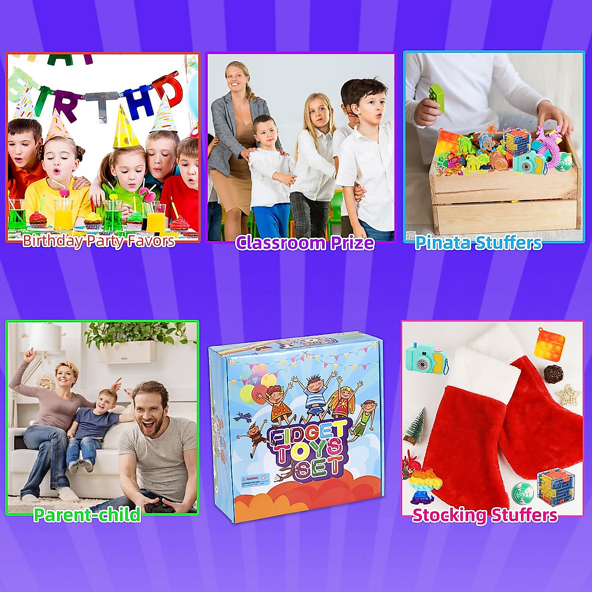 1000 Pcs Party Favors for Kids, Fidget Toys Bulk, Birthday Gift Toys, Fidgets Stocking Stuffers, Treasure Box Birthday Party, Goodie Bag Stuffers, Carnival Prizes, Pinata Filler Stuffers for Classroom