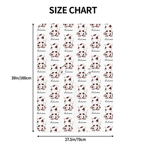 Personalized Cute Cow Baby Infant Car Seats Canopy for Babies with Name, Custom Multi-use Blankets for Baby Boys Girls, Peekaboo Minky Nursing Breastfeeding Stroller Cover Canopies for Newborn