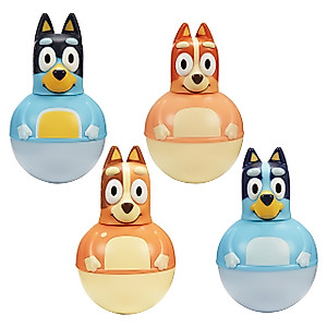 Character Options 07717 Four Pack, Weebles Wobble, Preschool Figures, Bluey Toys for 18mth+