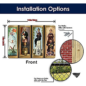 jenvnve The Haunted Mansion Retro Poster Metal Tin Signs Bar Cafe Restaurants Home Garage Decoration Wall Art Board 12x8 Inch