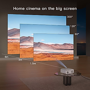 [Electric Focus] 4K Projector with WiFi and Bluetooth 5.2, TOPONNY C12 Native 1080P 500 ANSI Video Projector, P2P Mirroring Portable Outdoor Movie Projector, Smart Home Projector for Phone/PC/TV Stick